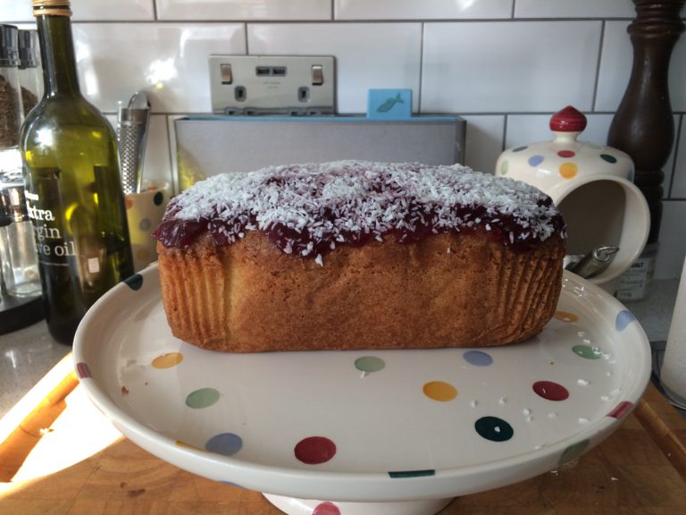 GBBO week 6 – coconut and raspberry cake - It's not easy being greedy
